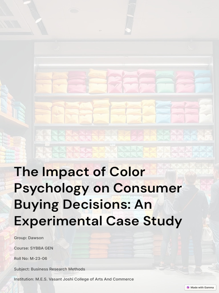 Color Psychology in Consumer Behavior | PDF | Consumer Behaviour | Brand