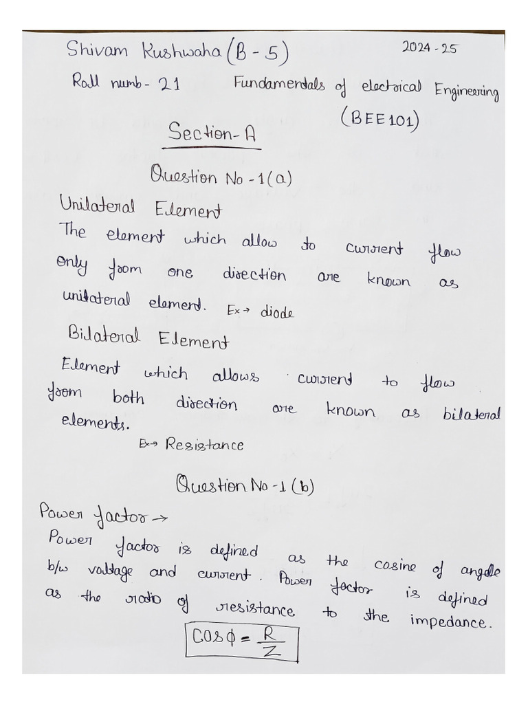 Fundamentals of Electrical Engineering | PDF
