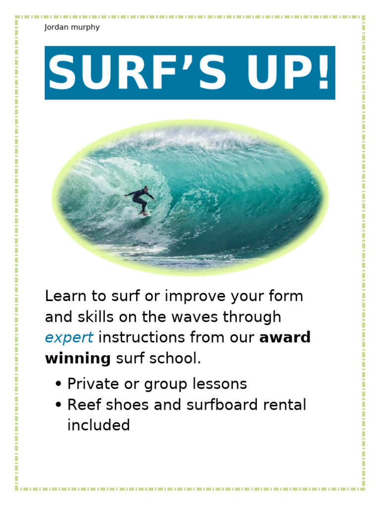 Surfs Up | PDF