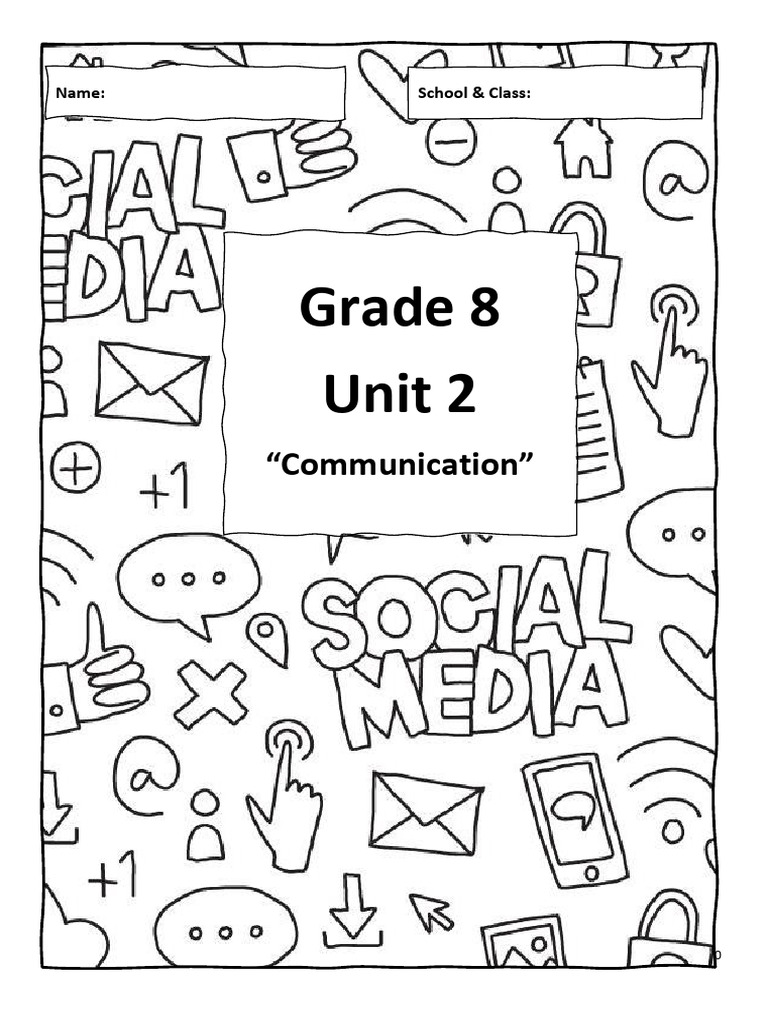 Grade 8 - Unit 2 - Workbook | PDF