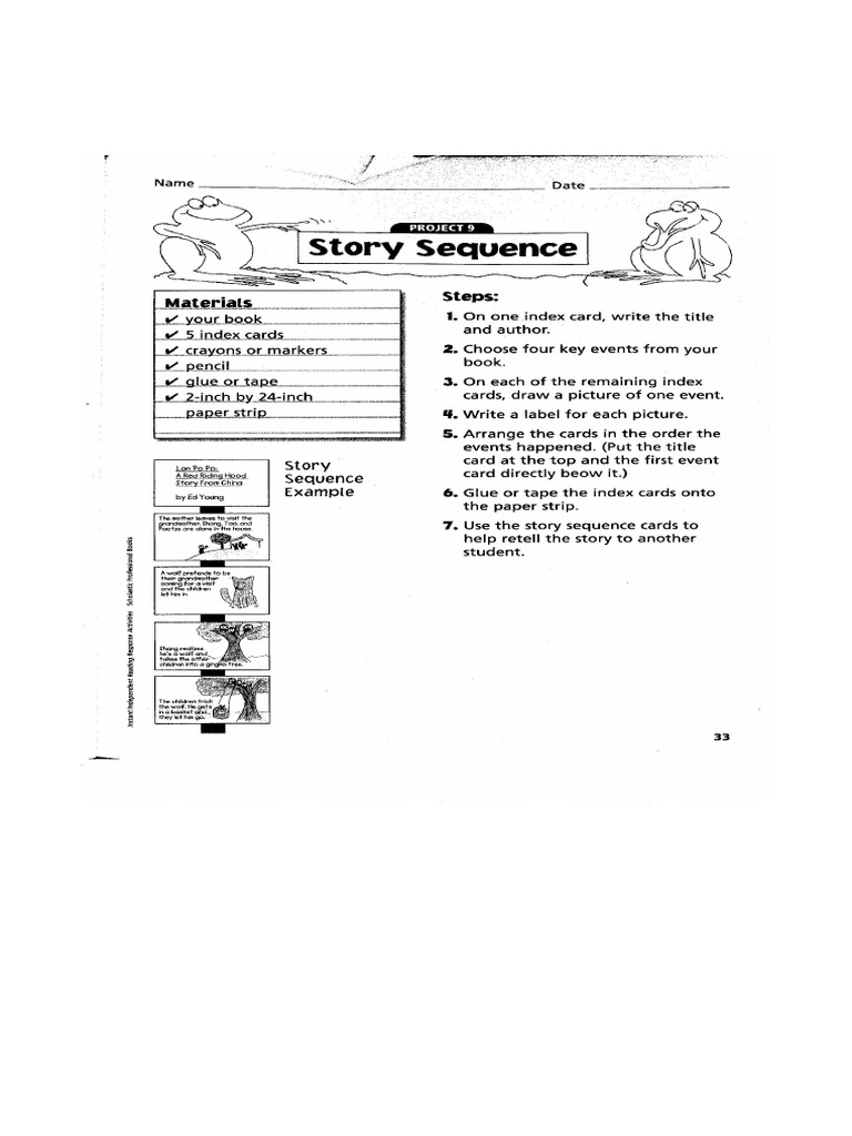 Story Sequence Worksheets 4th Grade 483164.Jpg | PDF