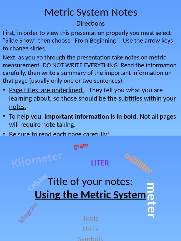 Understanding the Metric System | PDF | Volume | Litre
