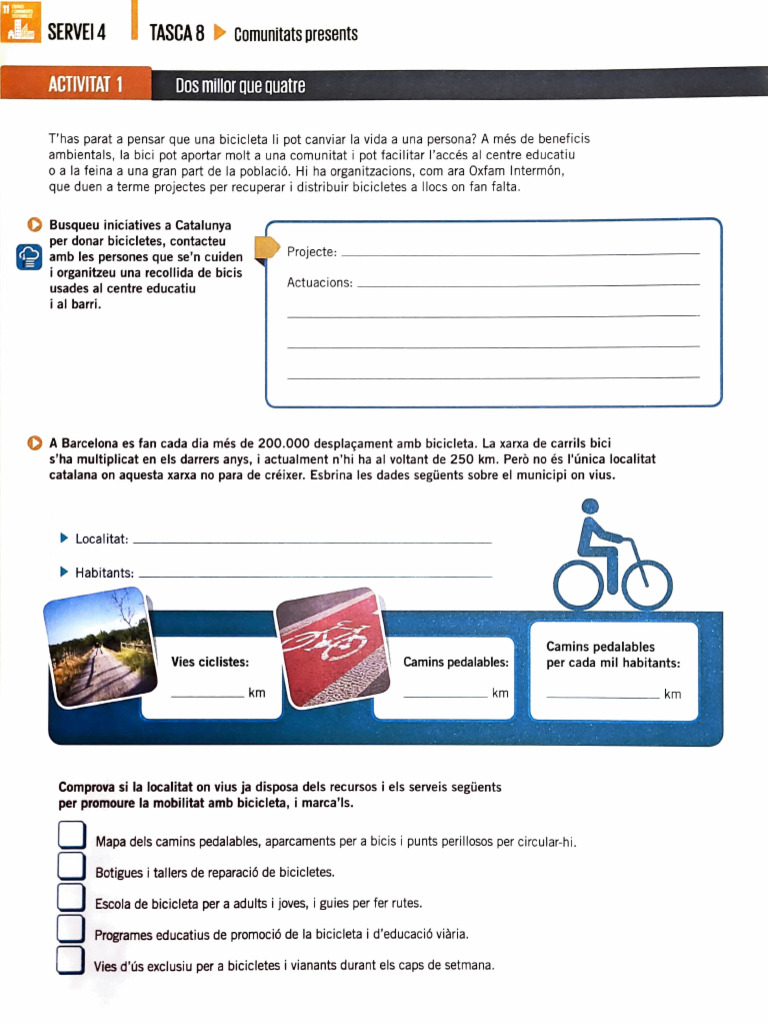 Servei 4 Tasca 8 Comunitats Presents | PDF