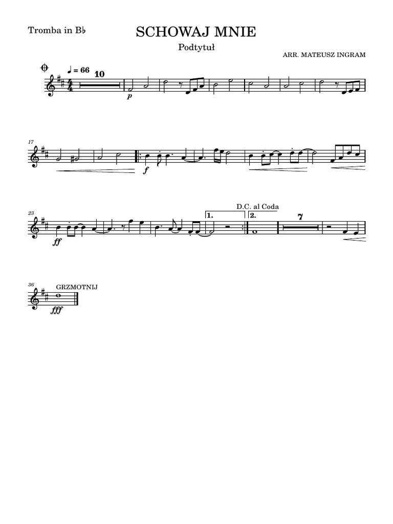 SCHOWAJ MNIE-Tromba - in - BB | PDF