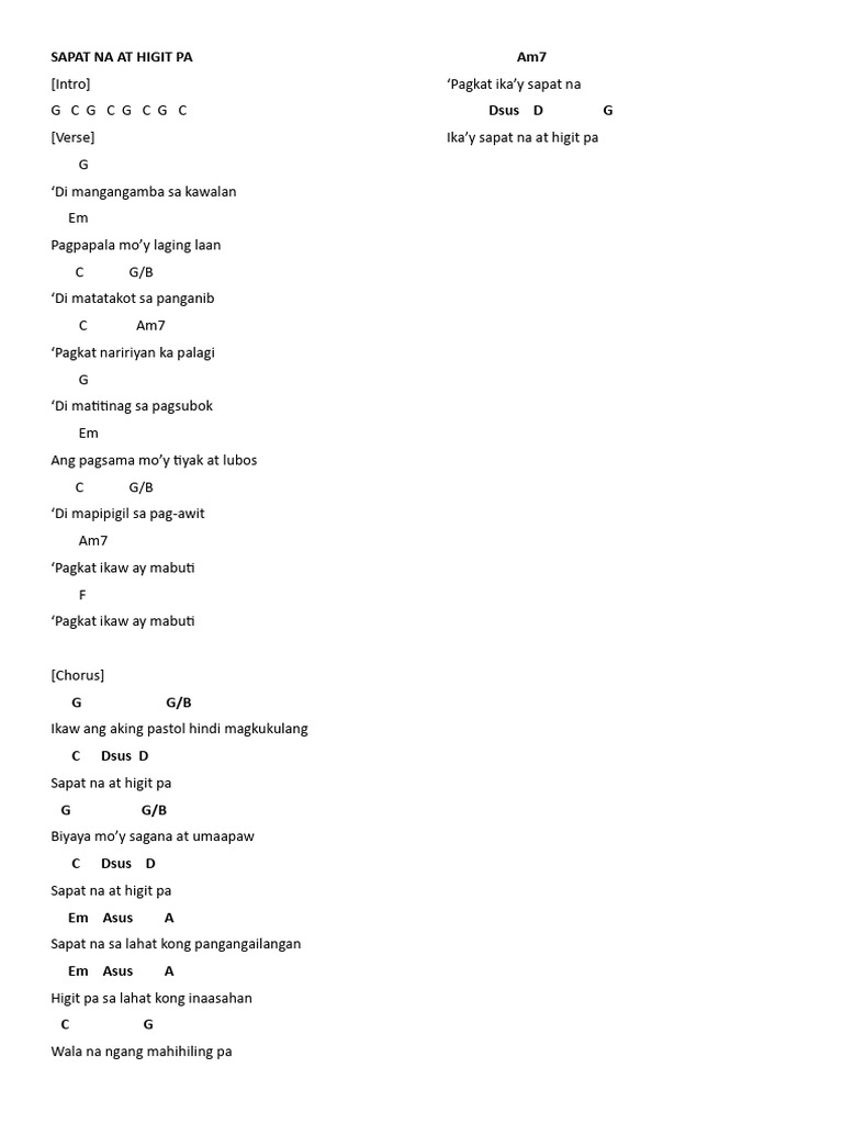 Sapat Na at Higit Pa | PDF