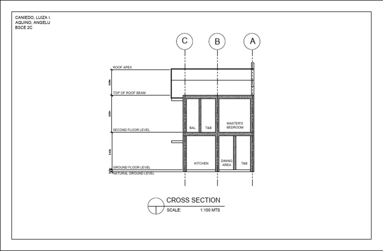 Section and Roof Plan-Model | PDF