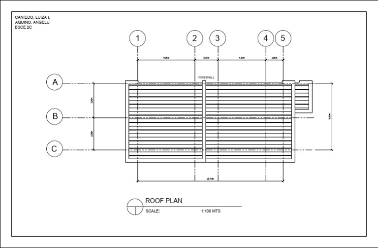 Roof Plan and Firewall Details | PDF