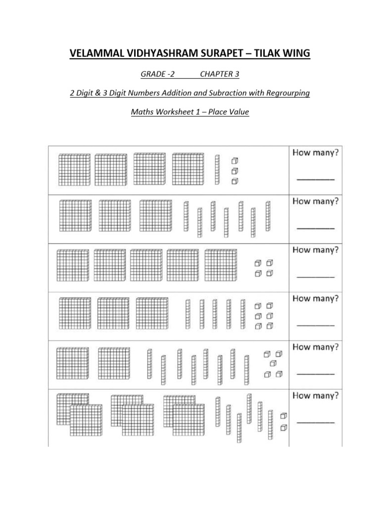 Grade 2 Maths: 2 & 3 Digit Addition Worksheet | PDF