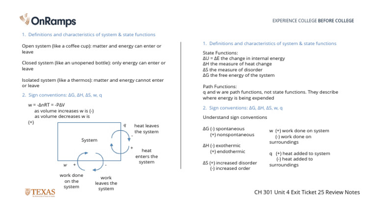 OnRamps Exit Ticket 25 Typed RN | PDF | Heat | Continuum Mechanics