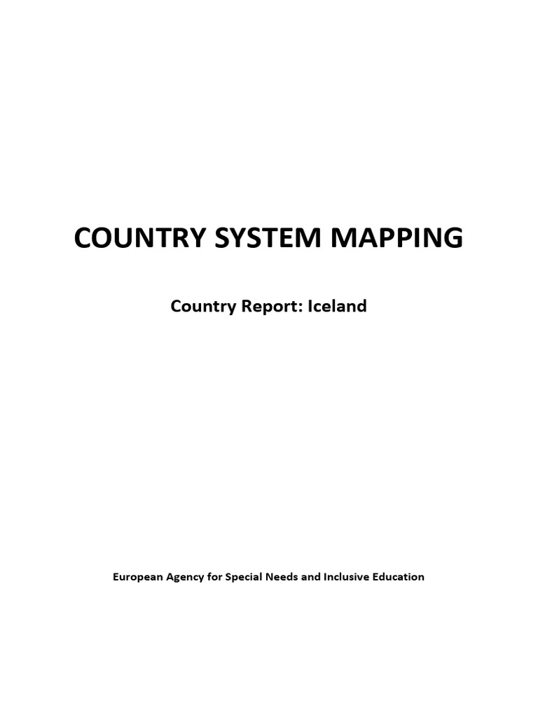 CSM Country Report Iceland | PDF | Curriculum | Special Education