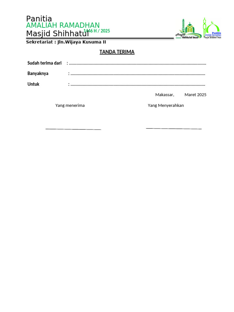 Tanda Terima | PDF