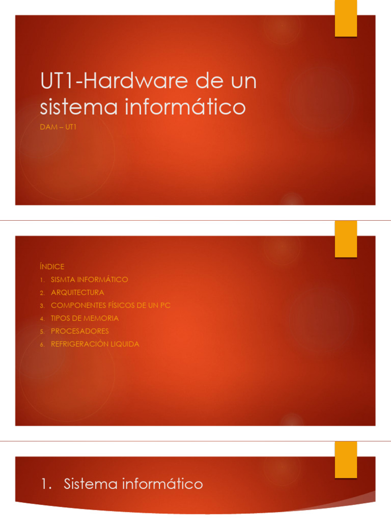 Tema1 - Hardware de Un Sistema Informático | PDF | Almacenamiento de datos de la computadora ...