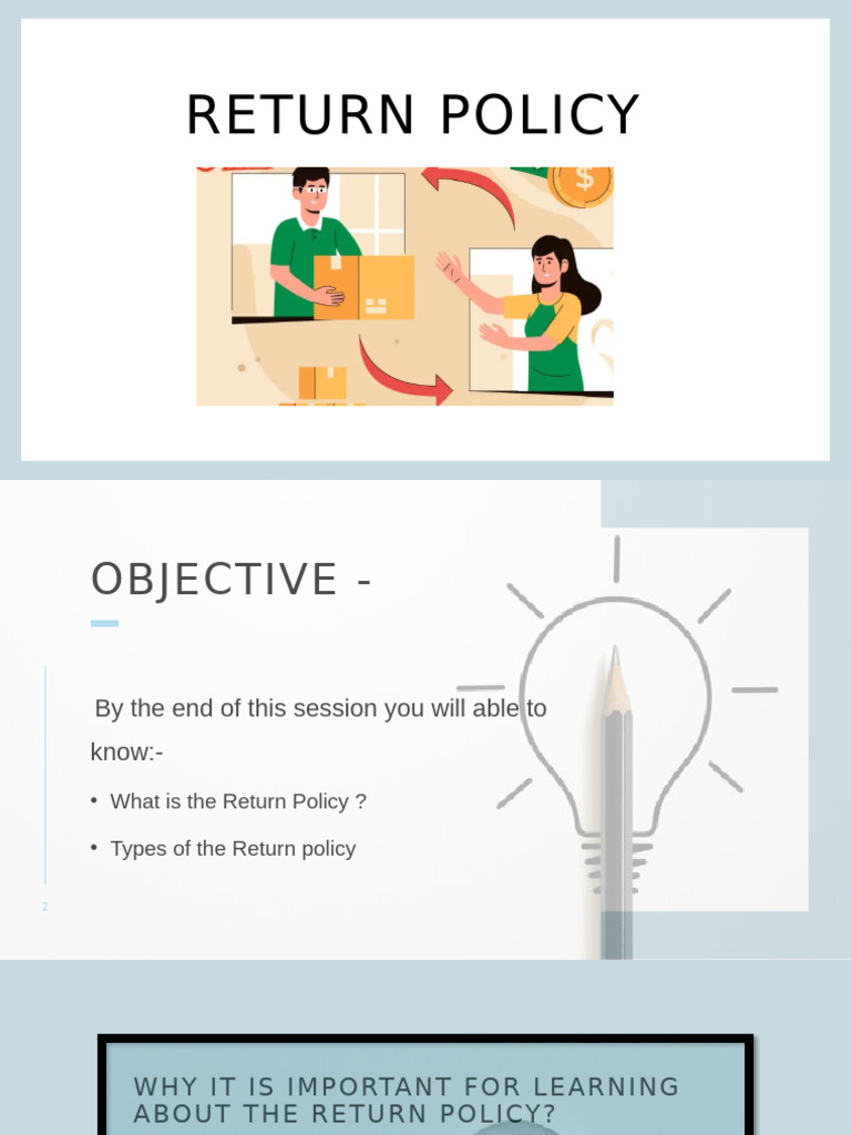 Return Policy - Presentation | PDF