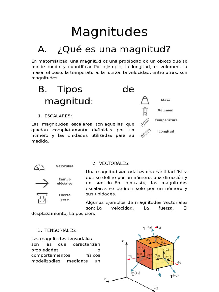 Magnitudes | PDF | Cantidad | Física