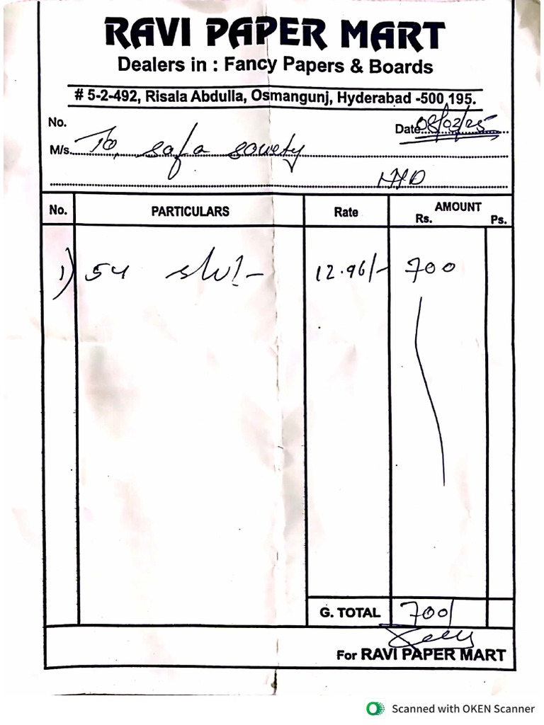 Bill Not Accepted | PDF