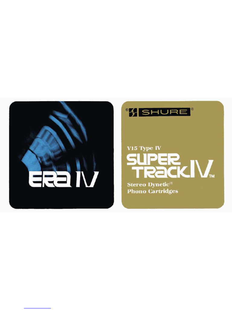 v15 Type IV Super Track IV | PDF | Amplifier | Phonograph