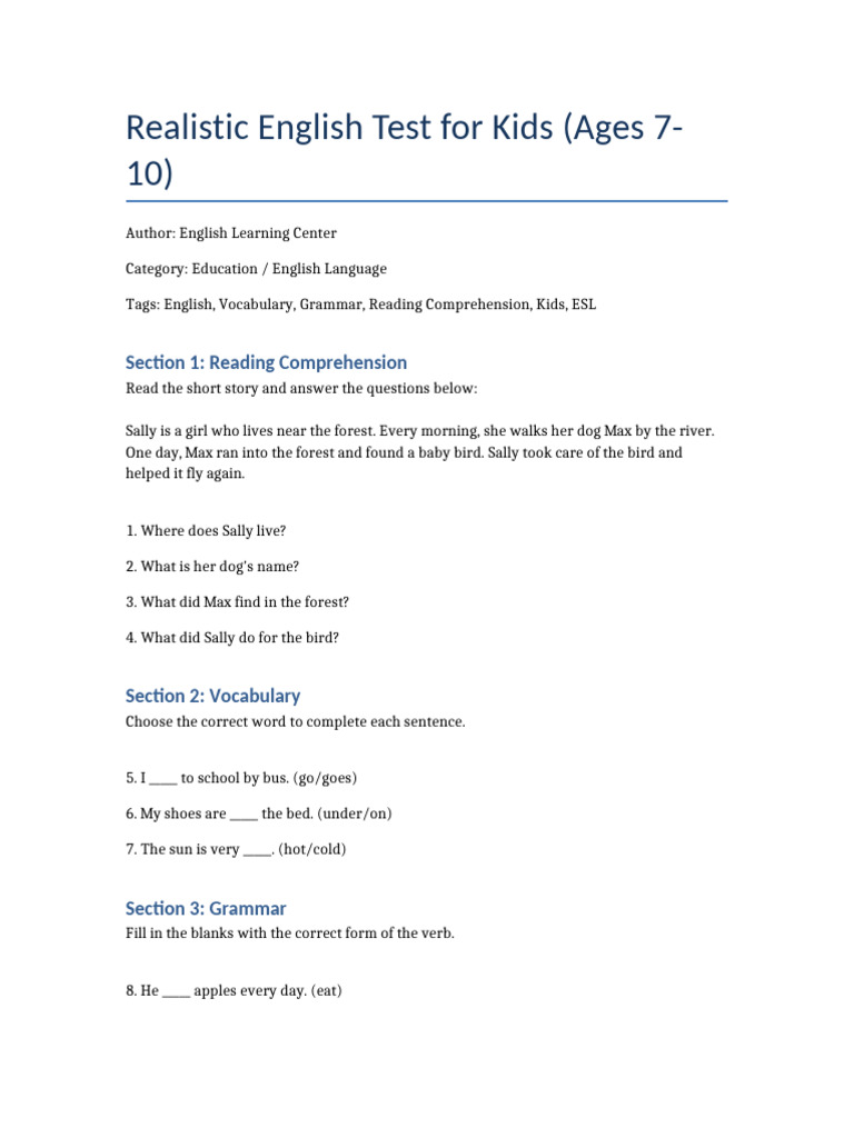 Scribd Ready English Test | PDF