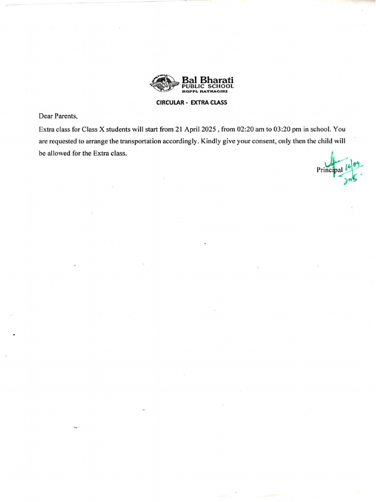 Circular - Remedial Class | PDF
