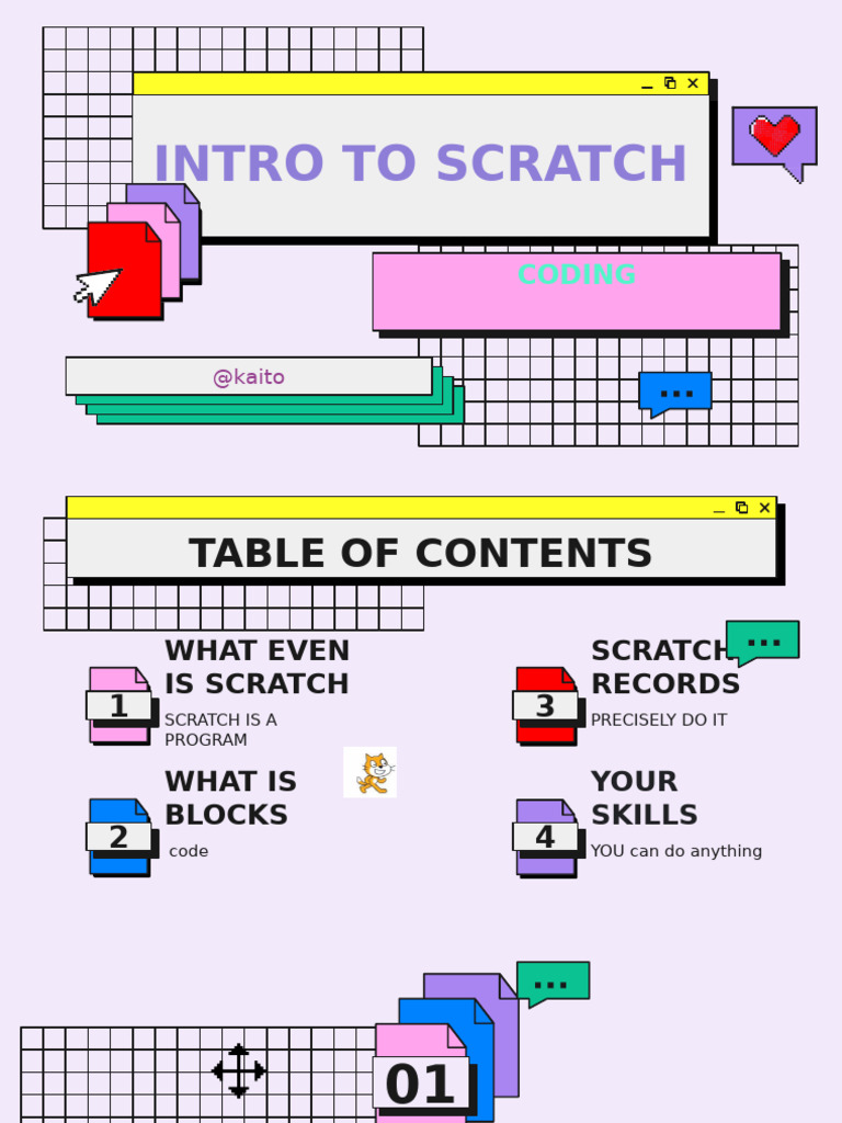 Code and Programming Lesson For Brazilian Middle School Students by Slidesgo | PDF | Scratch ...