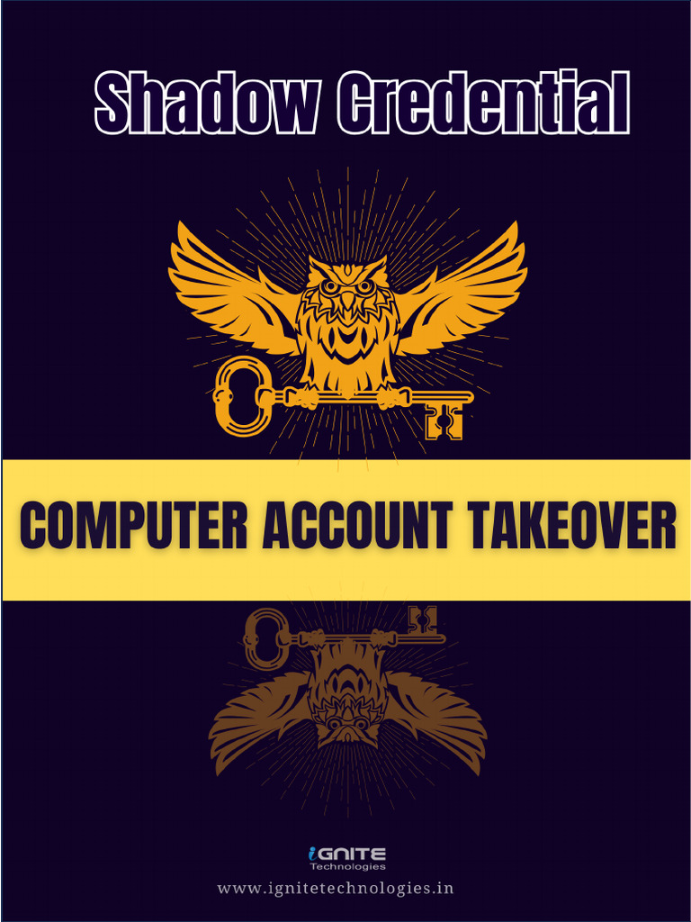 Active Directory Computer Account Takeover | PDF | Public Key ...