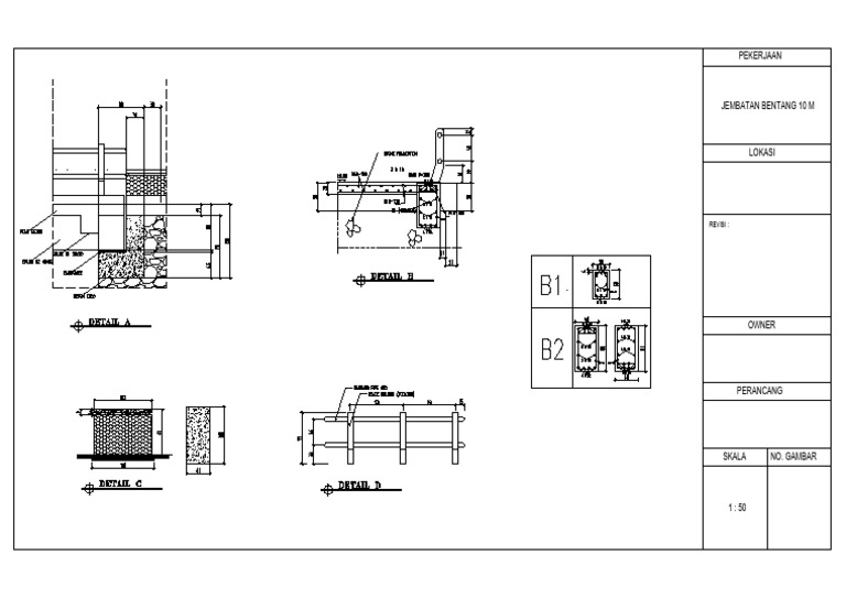 Desain Jembatan Beton 10 Meter | PDF