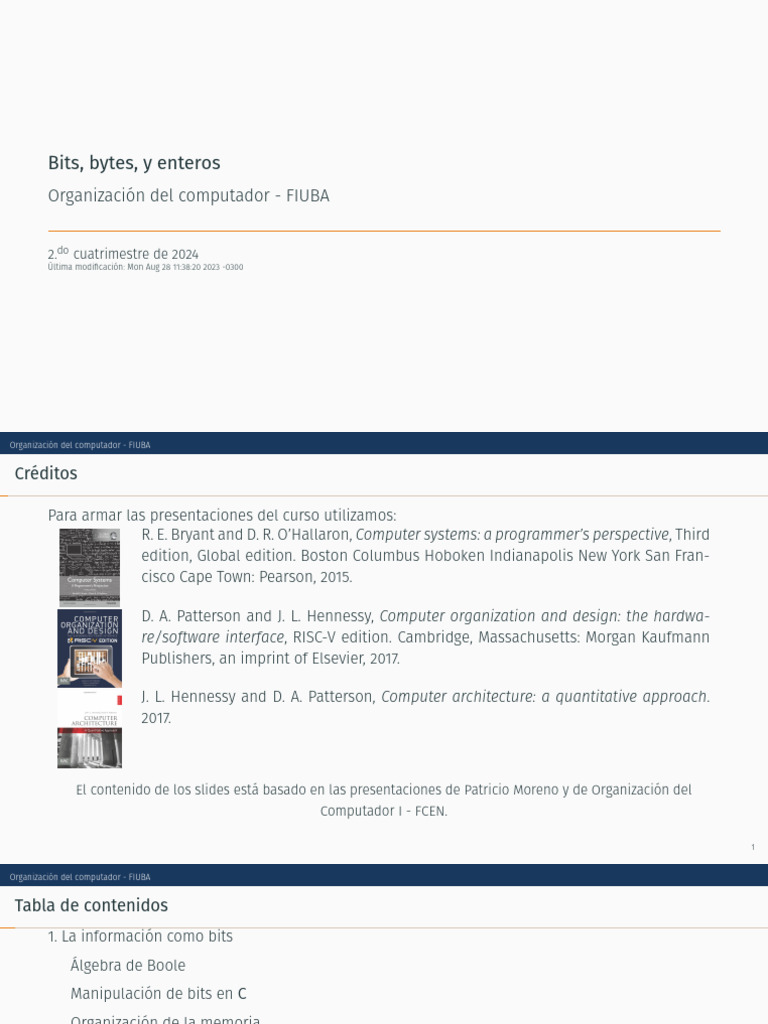 02 03 Bits Ints | PDF | Poco | Puerta lógica