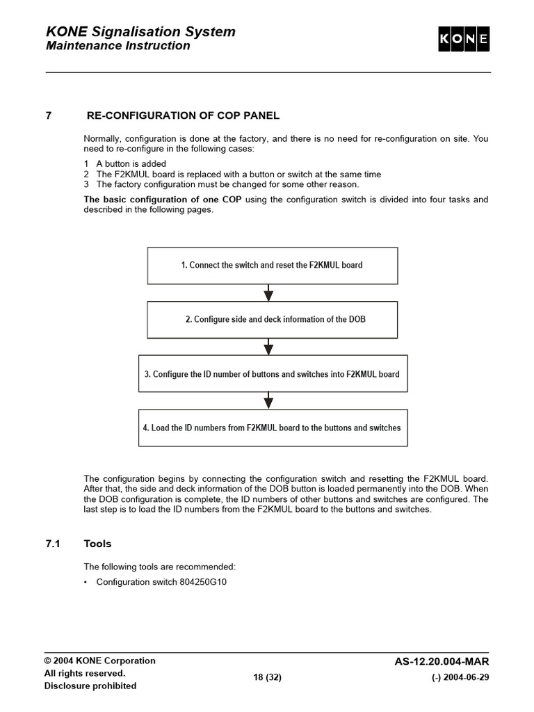 KONE COP Panel Reconfiguration Guide | PDF | Computer Engineering ...