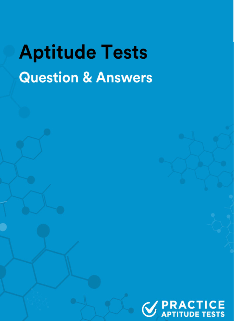 Aptitude Tests | PDF