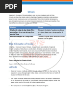 Class Ix Geography Chapter-4 Climate | PDF | Monsoon | Rain