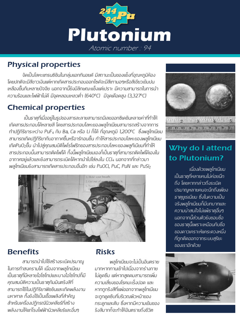 Poster-Pu Plutonium | PDF