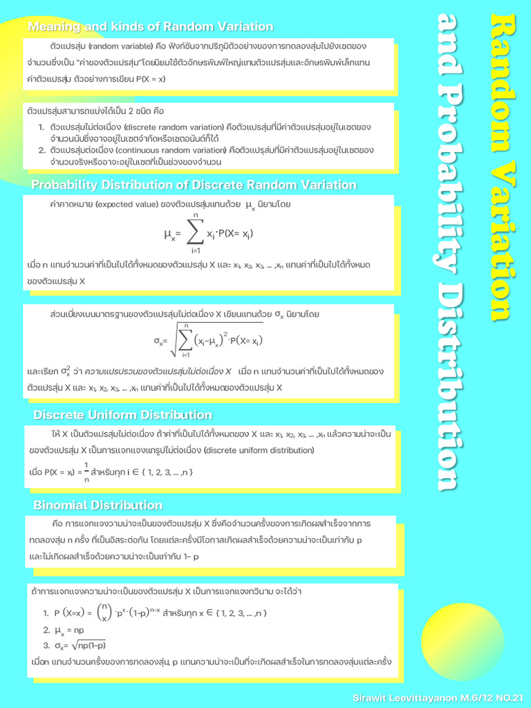 Poster-Probability Distribution | PDF