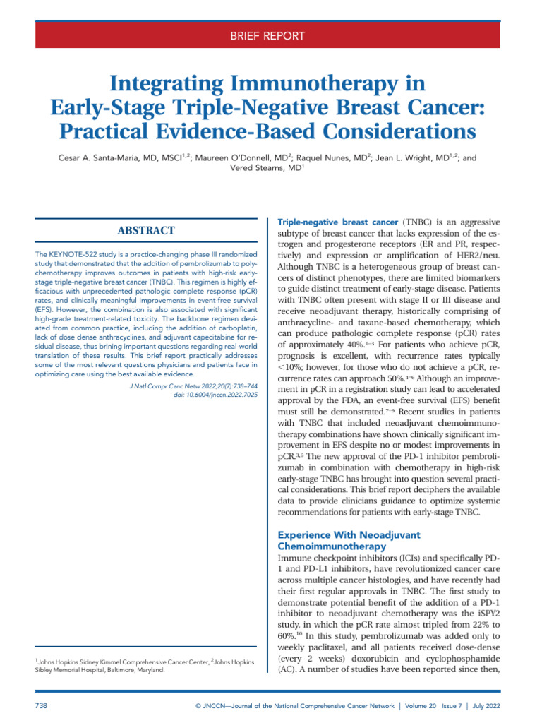 TNBC Articles | PDF | Cancer | Medical Specialties