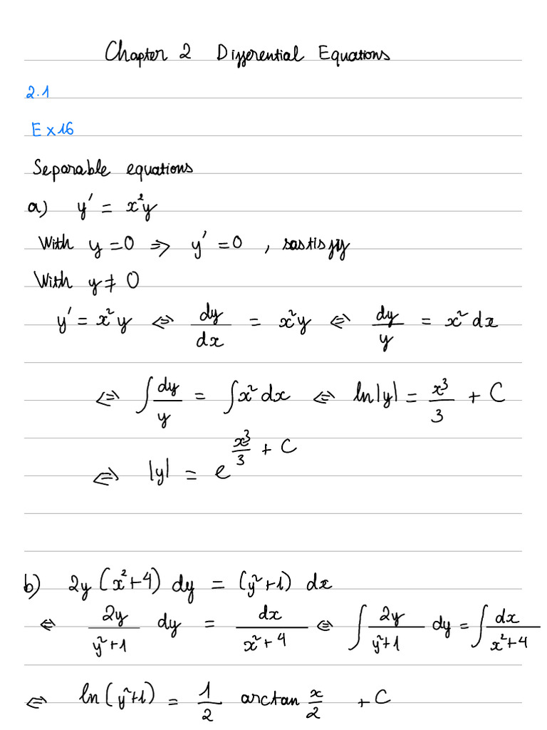 Differential Equations | PDF