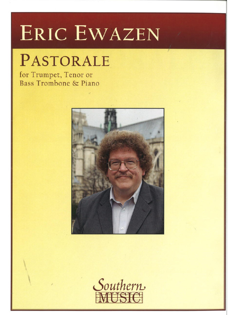 Eric Ewazen Pastorale For Trumpet Tenor or Bass Trombone Amp Piano ...