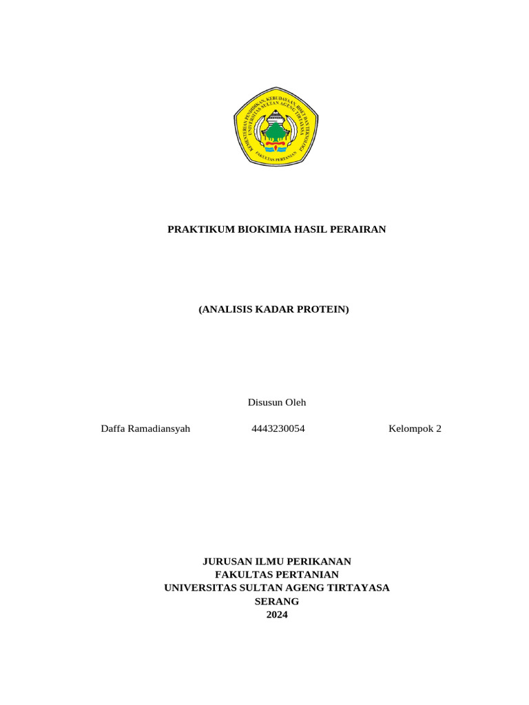 Laprak Biokim Daffa | PDF