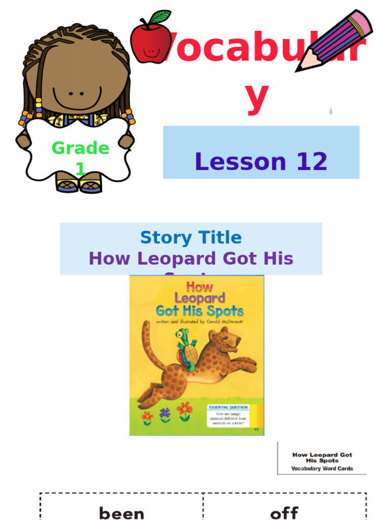 Vocabulary Lesson 12 | PDF