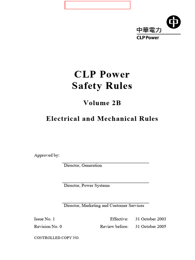 CLPPSR Volume 2B Electrical and Mechanical Rules | PDF | High Voltage ...