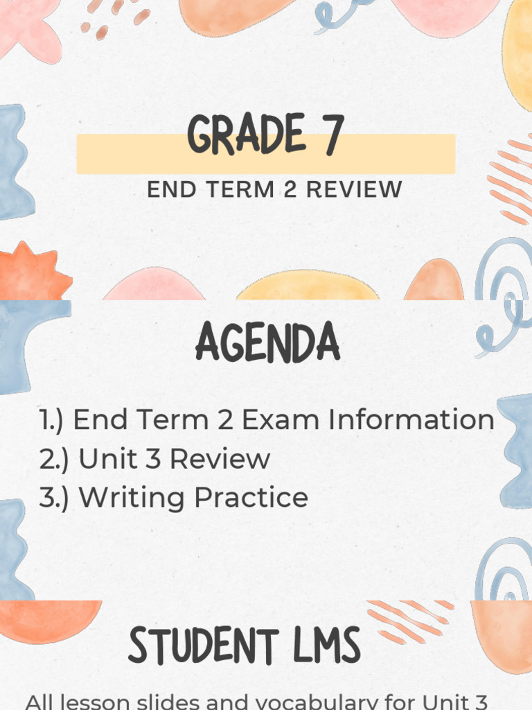 G7 End Term 2 Review 2025 | PDF | Oceans