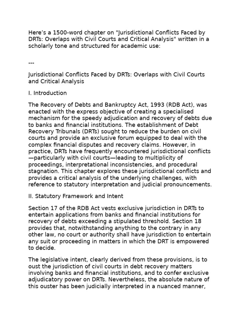 Here's A 1500-Word Chapter On | PDF | Lawsuit | Jurisdiction