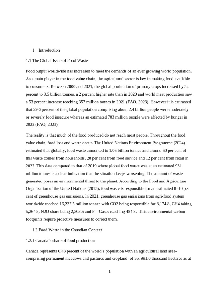 US Food Waste Index Report 2024 | PDF | Agricultural Land | Agriculture