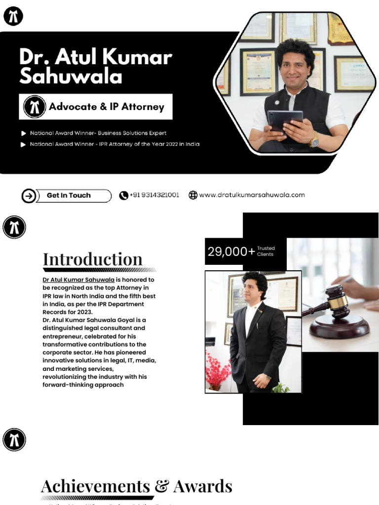 Dr. Atul Kumar Sahuwala | PDF | Intellectual Property | Trademark