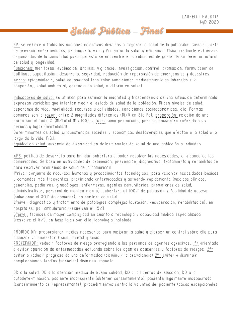 Salud Publica Completo CYD | PDF