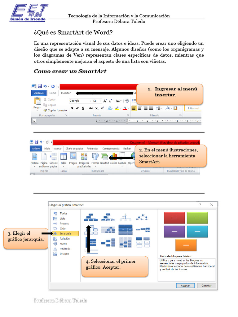 Qué Es SmartArt de Word | PDF