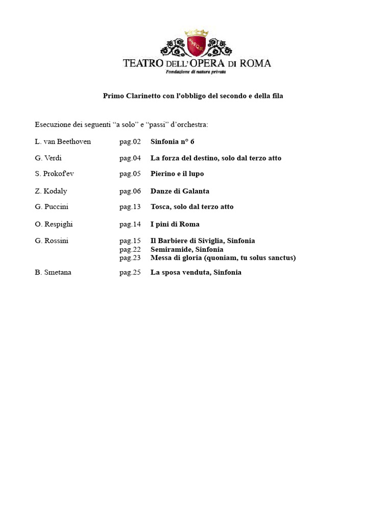 PASSI_clarinetto-primo-SELEZIONE-20151 | PDF