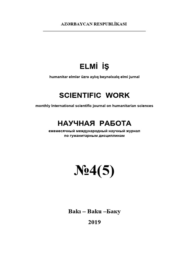 Scientific Work 13.4 | PDF