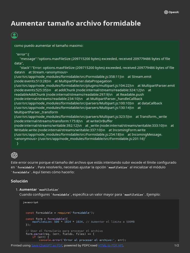 Aumentar Tamaño Archivo Formidable | PDF | Script Java | Red mundial