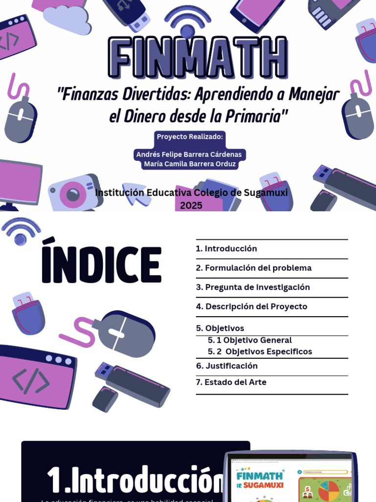 Presentación Proyecto FINMATH | PDF | Enseñando | Usabilidad