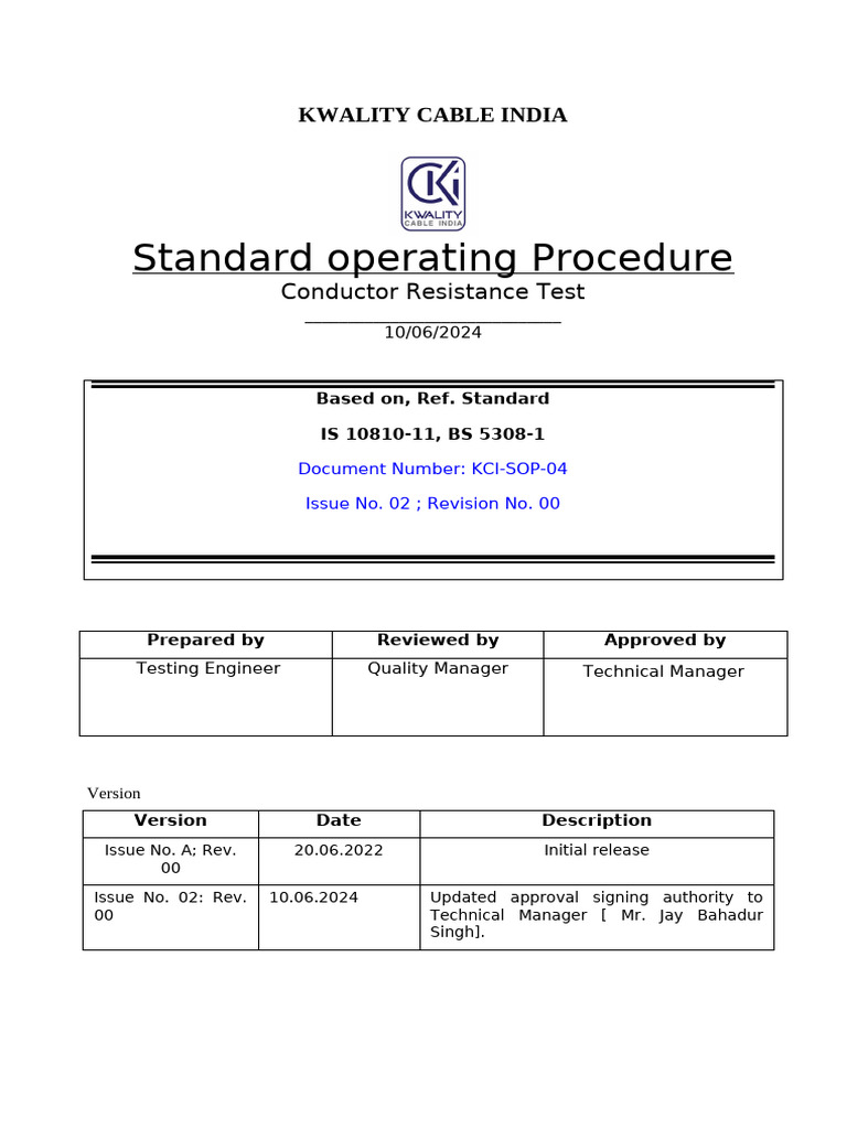 Conductor Resistance Test (Part-5) | PDF | Electrical Conductor ...
