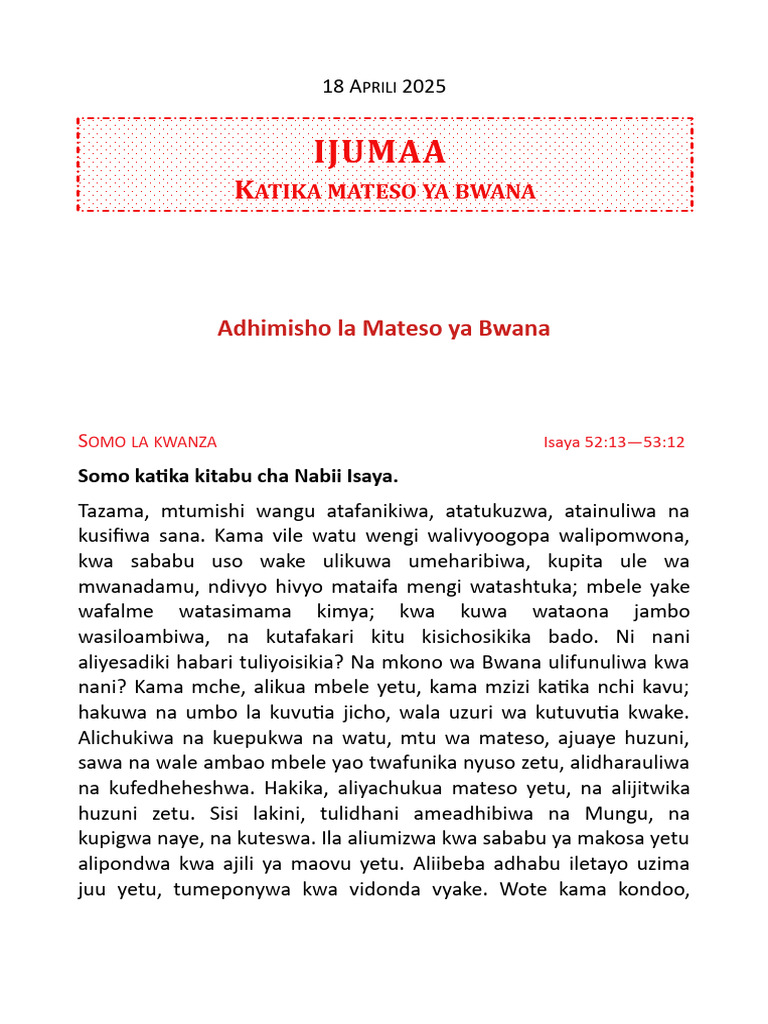 Ijumaa Kuu | PDF