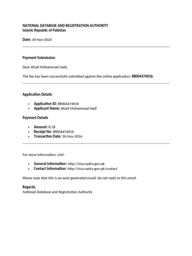 National Database and Registration Authority | PDF